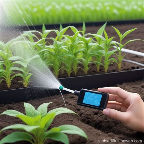Soil Moisture Sensor Smart Irrigation With AI Stable Diffusion Online