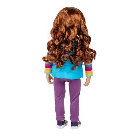 Kmf53 Mapleleaandme Doll Long Auburn Hair Freckles Hazel Green Eyes