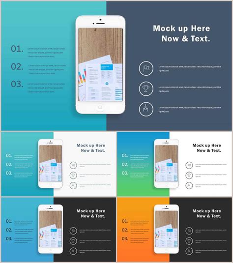 스마트 폰 Ppt 템플릿 And 보라색 템플릿 Ppt Poipl