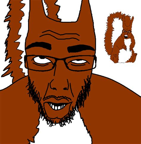 Soybooru Post 136483 Bald Beard Big Lips Glasses Nigger Nuts Rolling Eyes Soyjak Squirrel