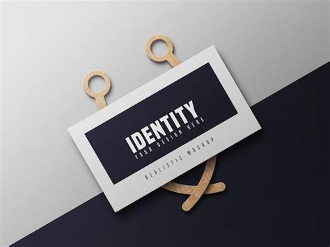 우아한 명함 모형 프리미엄 Psd 파일