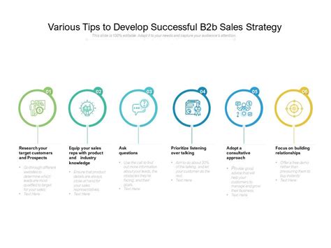 Various Tips To Develop Successful B2b Sales Strategy Presentation