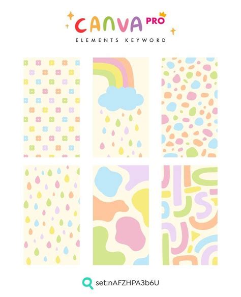 colorful abstract wallpaper canva element medicalelement postercanva canvaelementsborder