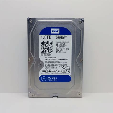 Jual HARDISK 1TB WD BLUE 7200 RPM SATA 3 5 BARU HDD INTERNAL 1TB FOR PC CPU COMPUTER 100