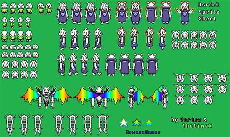 Undertale Asriel Sprite Sheet By Thedimax On Deviantart