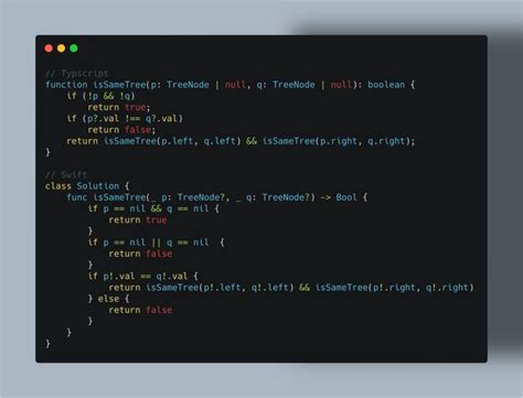Codingchallenge Algorithm Datastructures Typescript Swift Recursion Binarytrees Leetcode
