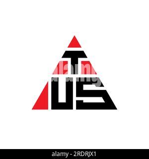 TUS Triangle Letter Logo Design With Triangle Shape TUS Triangle Logo Design Monogram TUS