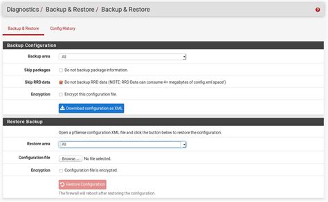 Backup Pfsense Configuration Guide