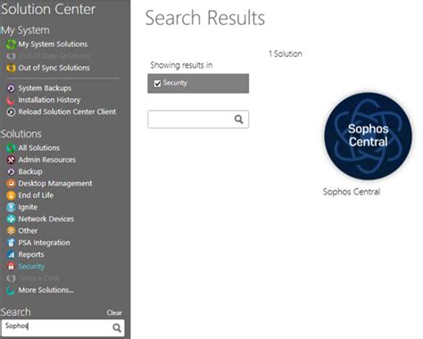 Connectwise Automate Script Integration Legacy Integrations Sophos Integrations Sophos