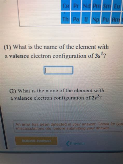 Solved 1 What Is The Name Of The Element With A Valence