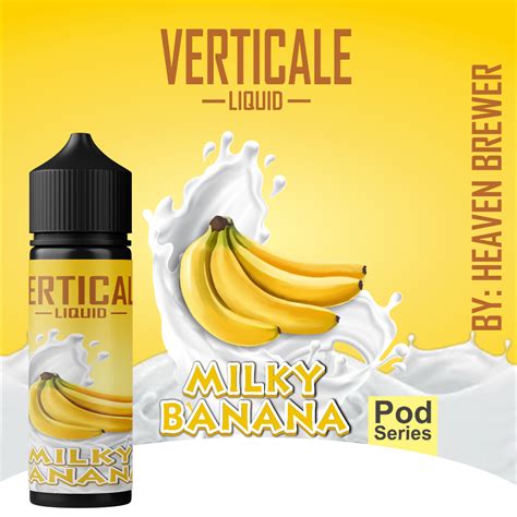 Jual Verticale Liquid Rasa Milky Banana Cream 60ml Pod Series By Heaven
