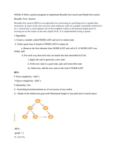4bfsdfs Pdf Algorithms Theoretical Computer Science