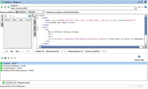 Rest Testing Using Soapui