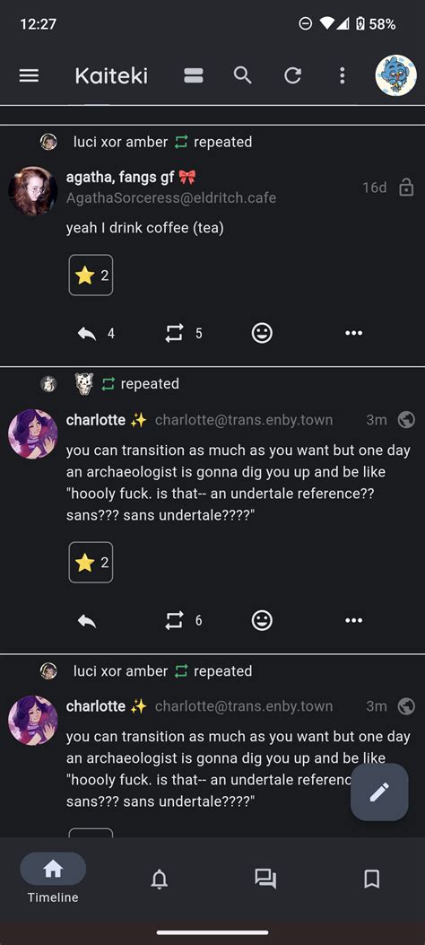 Miscolored System Navigation Bar · Issue 286 · Kaiteki Fedikaiteki · Github