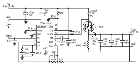 Design Note 523 Inverting Dcdc Controller Converts A Positive Input