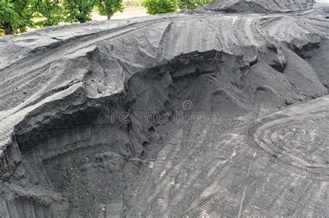 Open Pit Mine Extractive Industry For Coal Top View Aerial Drone Stock Image Image Of Global