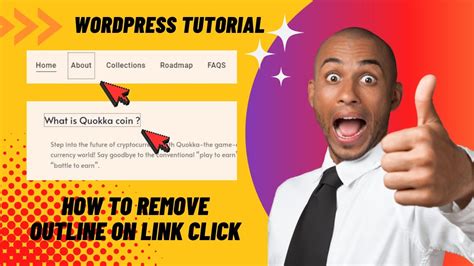 Remove Outline Border On Link Click Wordpress Website Custom Css Youtube