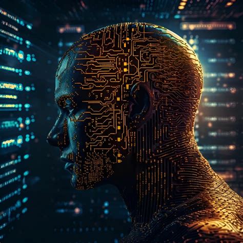 Premium Ai Image 3d Rendering Of Human Head With Circuit Board And