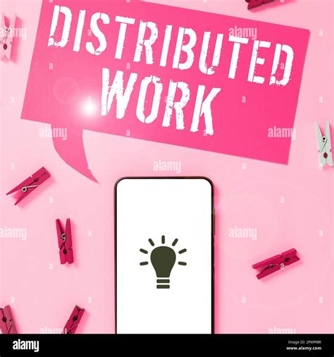 Conceptual Caption Distributed Work Word Written On Practiced By Enterprises Using Network