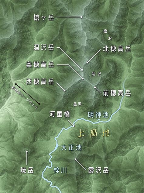 File Kamikōchi Map Srtm 1 Japanese  Wikimedia Commons