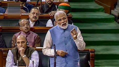 In Final Lok Sabha Speech Pm Modi Pitches For Majority Govt Takes A