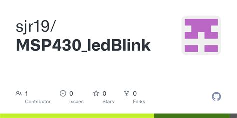 Github Sjr19msp430ledblink
