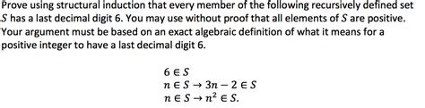 Solved Prove Using Structural Induction That Every Member Of