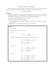 BinomialQuestions Solutions Pdf Section Practice Questions Textbook Questions I Have Only