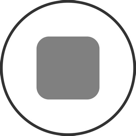 Stop Button Vector Icon 19833088 Vector Art At Vecteezy