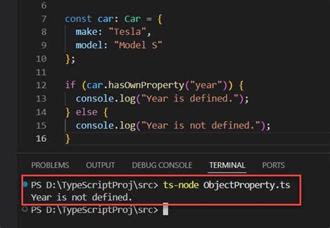 How To Check If An Object Has A Property In Typescript