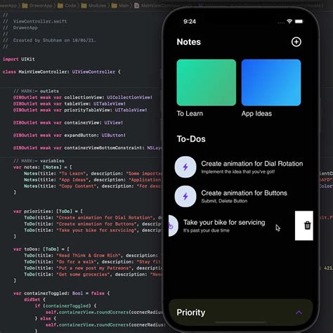 Animation Notes And To Do Application Created Using Uikit Framework