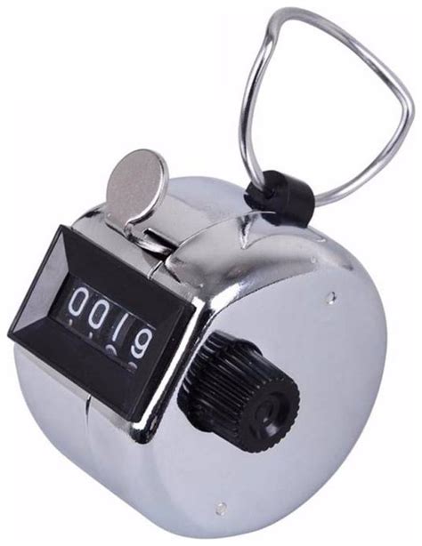 Buy Hand Held Tally Counter Manual Counting Digit Number Golf Clicker Popular Analog Tally
