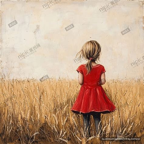 Ai创作图红衣女孩背影 红衣少女背影 红衣服女孩背影 田野中的女孩背影 小姑娘背影 孤单的小女孩插画 手绘小女孩背影 背影小女孩 小女孩背影 女孩风景画 背影女孩插画 女孩背影插画 小美女背影