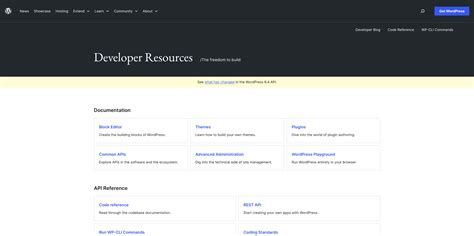 Wordpress Developer Docs Shows Off A New Block Based Redesign Wp Tavern
