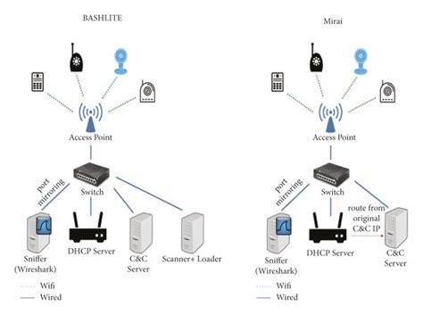 The Lab Setup For Collecting The Botnet Attack From Iot Devices 40