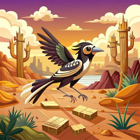 Bobolink Bird Puzzled Jumps Desert Vector Stock Vector Illustration Of Bobolink Deer 320697452