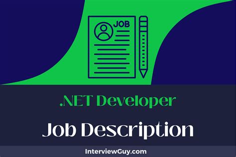 Net Developer Job Description Updated For 2025