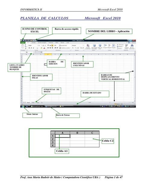 Informatica Ii Microsft Excel 2010 Pdf