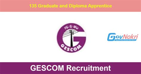 Gescom Recruitment 2025 Apply Online For Jobs Notification