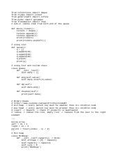 Queue Py From Collections Import Deque From Ctypes Import Sizeof From Genericpath Import
