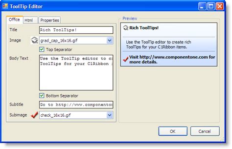 Office Tab Componentone Ribbon For Winforms