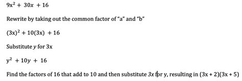 Algebra Precalculus Early 1900 Algorithms For Factoring Quadratic