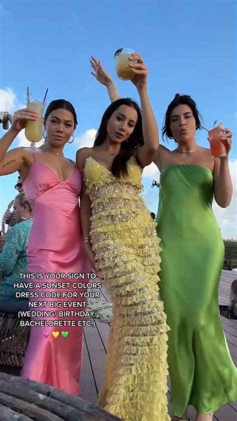 Sunset Colors Wedding Dress Code Dress Code Wedding Wedding Attire Guest Bachelorette Dress