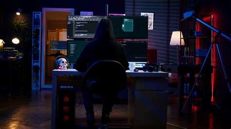 Lone Wolf Hacker In Secret Hideout Trying To Stock Footage Sbv