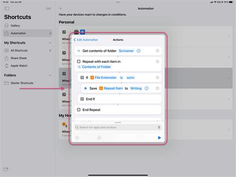 Enable Icloud Drive Sync Using Shortcuts Personal Automations