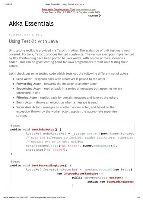 pdf akka essentials using testkit with java pdf dokumen tips