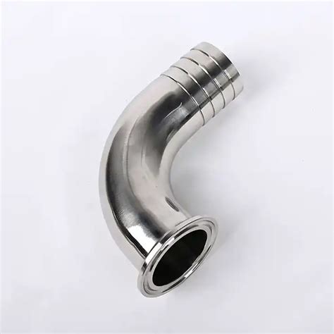 Stainless Steel Sanitary 90 Degree Hose Quick Fitting Elbow With