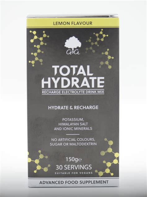Gandg Vitamins Total Hydrate Electrolyte Drink Mix Lemon Flavour 150g Sa