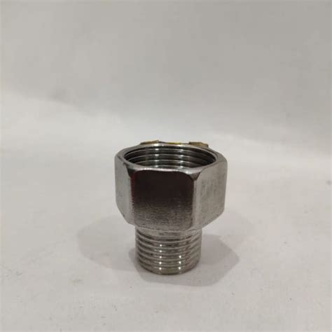 Jual Sock Kran Stainless 1 2 X 3 4 Inch Drat Luar Dalam Nepel Fiting Sambungan Pipa Stainless