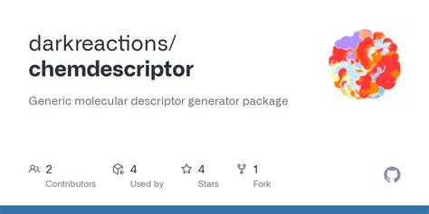 Github Darkreactionschemdescriptor Generic Molecular Descriptor Generator Package